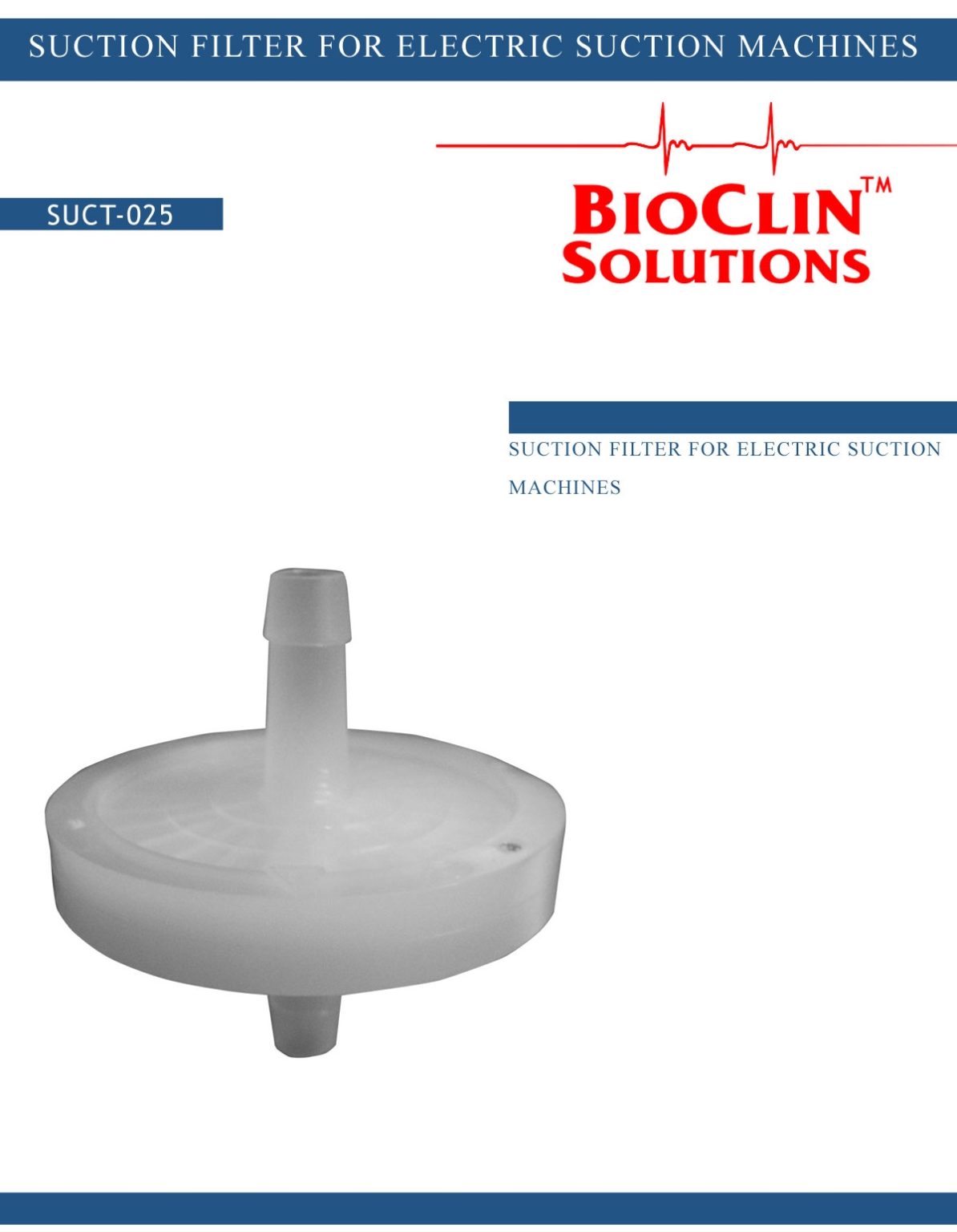 Suction Filters - ROUND - BioClin Solutions